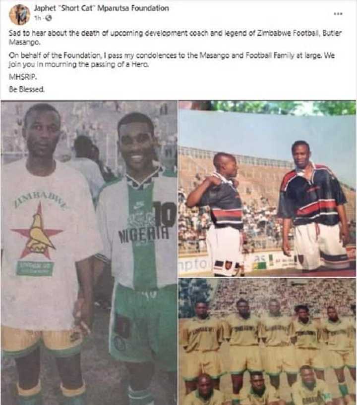 Zimbabwean Football Star Who Coached for SA, Butler Masango, Passes ...