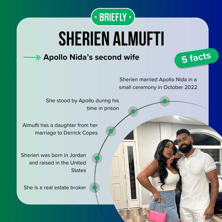 Apollo Nida's new wife: is his marriage to Sherien Almufti in trouble ...