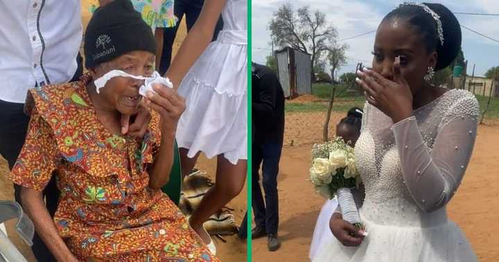 Mzansi Gogo’s Emotional Reaction to Her Granddaughter’s Wedding Dress ...