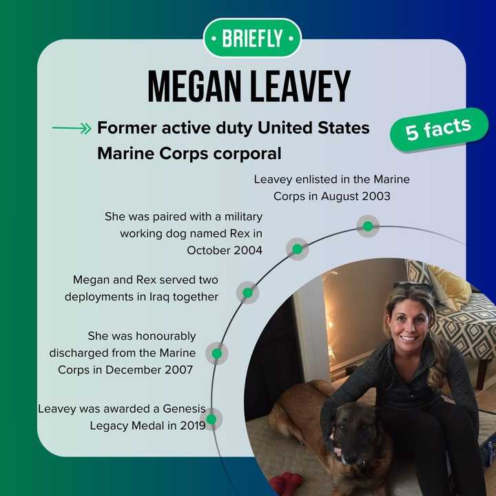 Megan Leavey's husband: Movie vs real life – Where is she now? - Briefly.co.za
