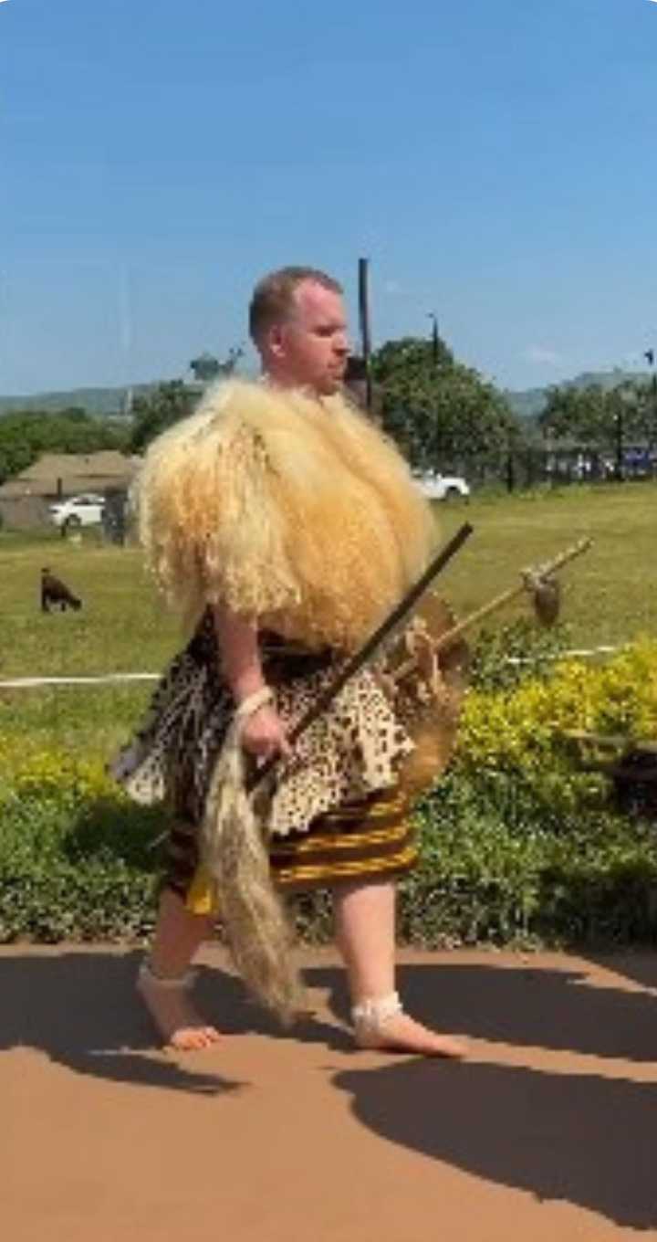 German Man Celebrates Swati Culture with Stunning Traditional Outfit in ...