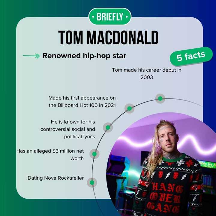 Tom MacDonald's net worth: How much does the rapper earn? - Briefly.co.za