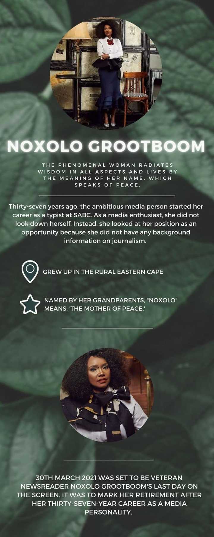 Noxolo Grootboom's bio: age, husband, legacy, retirement - Briefly.co.za