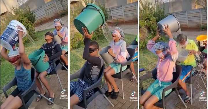 Family Hilariously Fails at Water Bucket Challenge in Viral Video ...